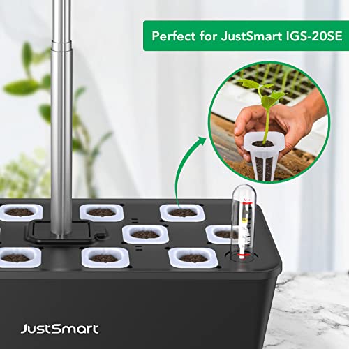 Seed Pods Kit for JustSmart IGS-20SE, Hydroponic Growing Kit, Grow Anything Kit with 12 pcs Grow Sponges, Grow Baskets, Grow Domes, and 1 Set of A&B Solid nutrients
