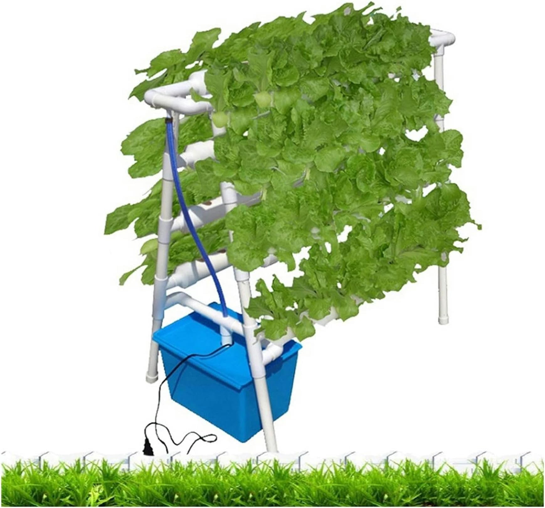 Hydroponics Growing System Three-Dimensional Shelf Double-Sided Pipe Soilless Cultivation Equipment Balcony Planting Vegetables Hydroponic Vegetables Circulating Hydroponic Machine Indoor Ga