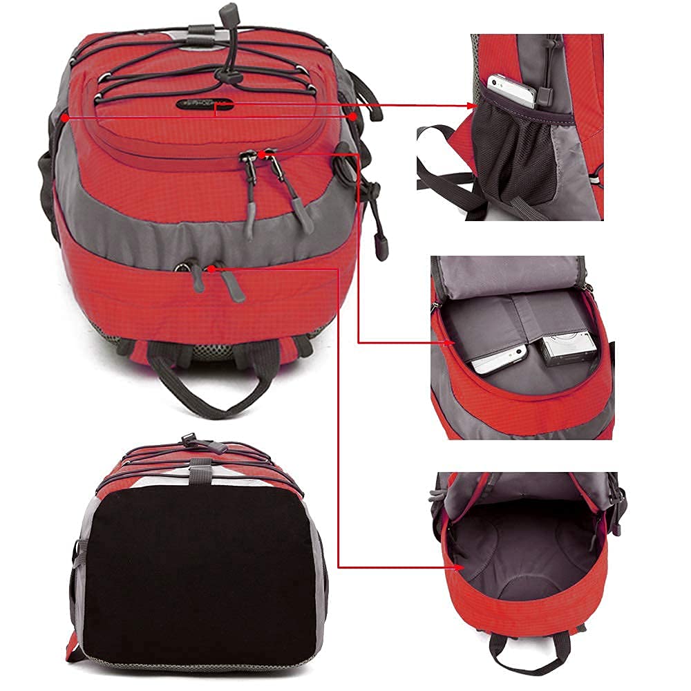 10L Small Hiking Backpack for Kids Ages 3-6 Girls Boys Under 4 feet, Mini Waterproof Outdoor Sport Travel Camping Daypack (Red)