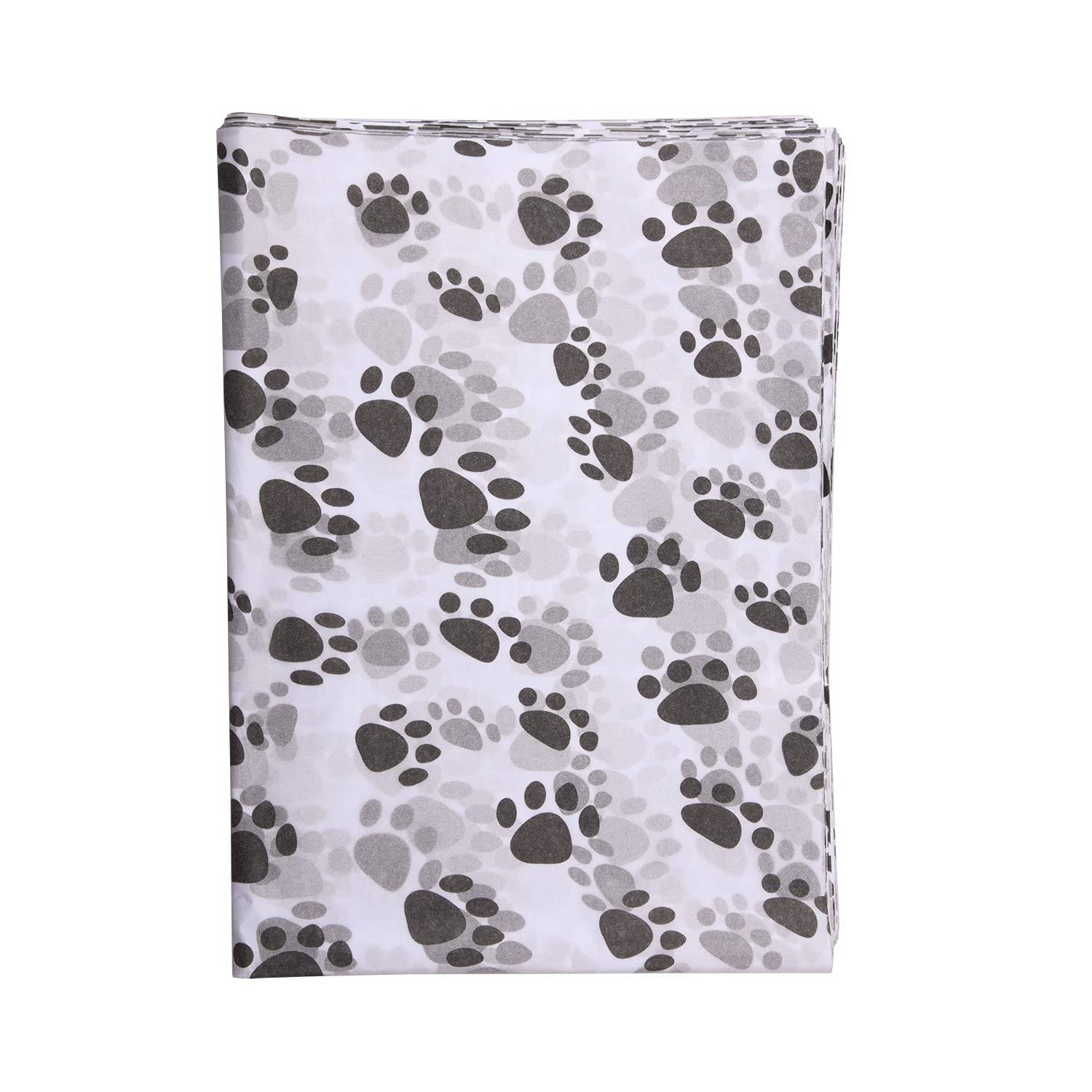 Berolle 30 Sheets Paw Print Tissue Paper Gift Wrapping Tissue Paper for Weddings Birthday Party Baby Showers DIY Crafts