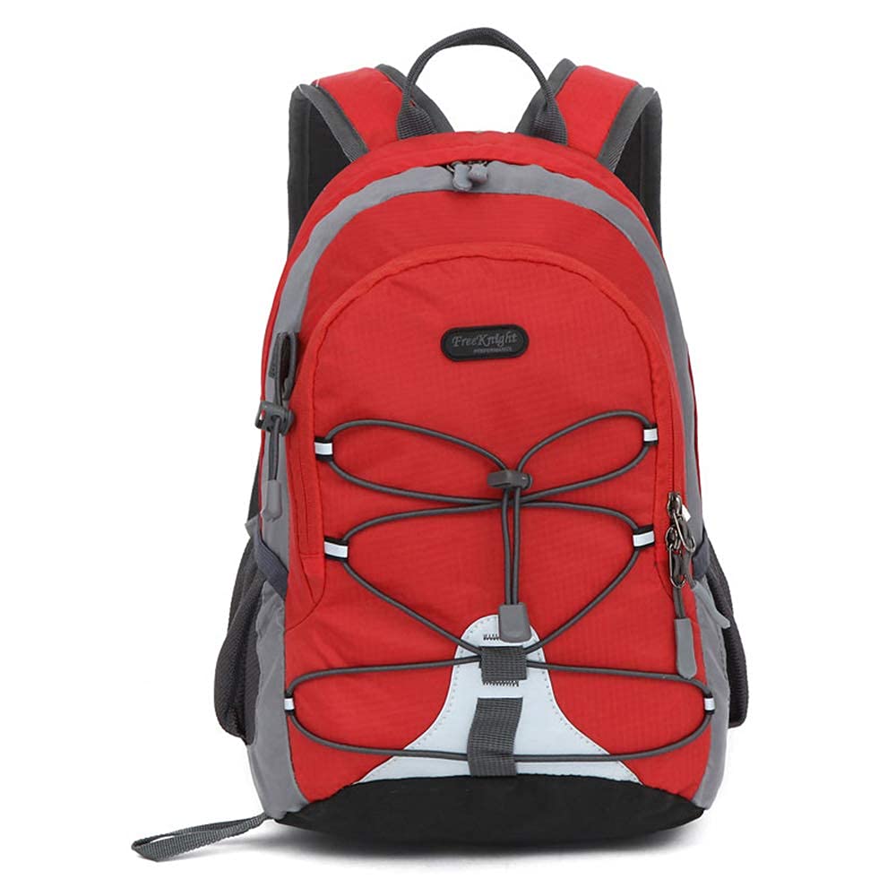 10L Small Hiking Backpack for Kids Ages 3-6 Girls Boys Under 4 feet, Mini Waterproof Outdoor Sport Travel Camping Daypack (Red)