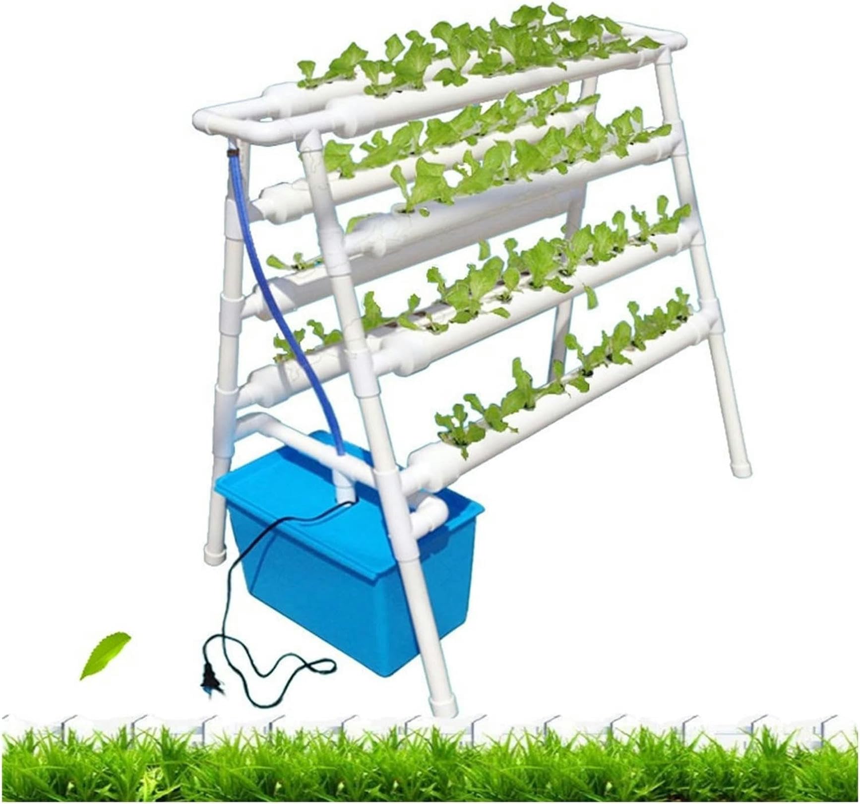 Hydroponics Growing System Three-Dimensional Shelf Double-Sided Pipe Soilless Cultivation Equipment Balcony Planting Vegetables Hydroponic Vegetables Circulating Hydroponic Machine Indoor Ga