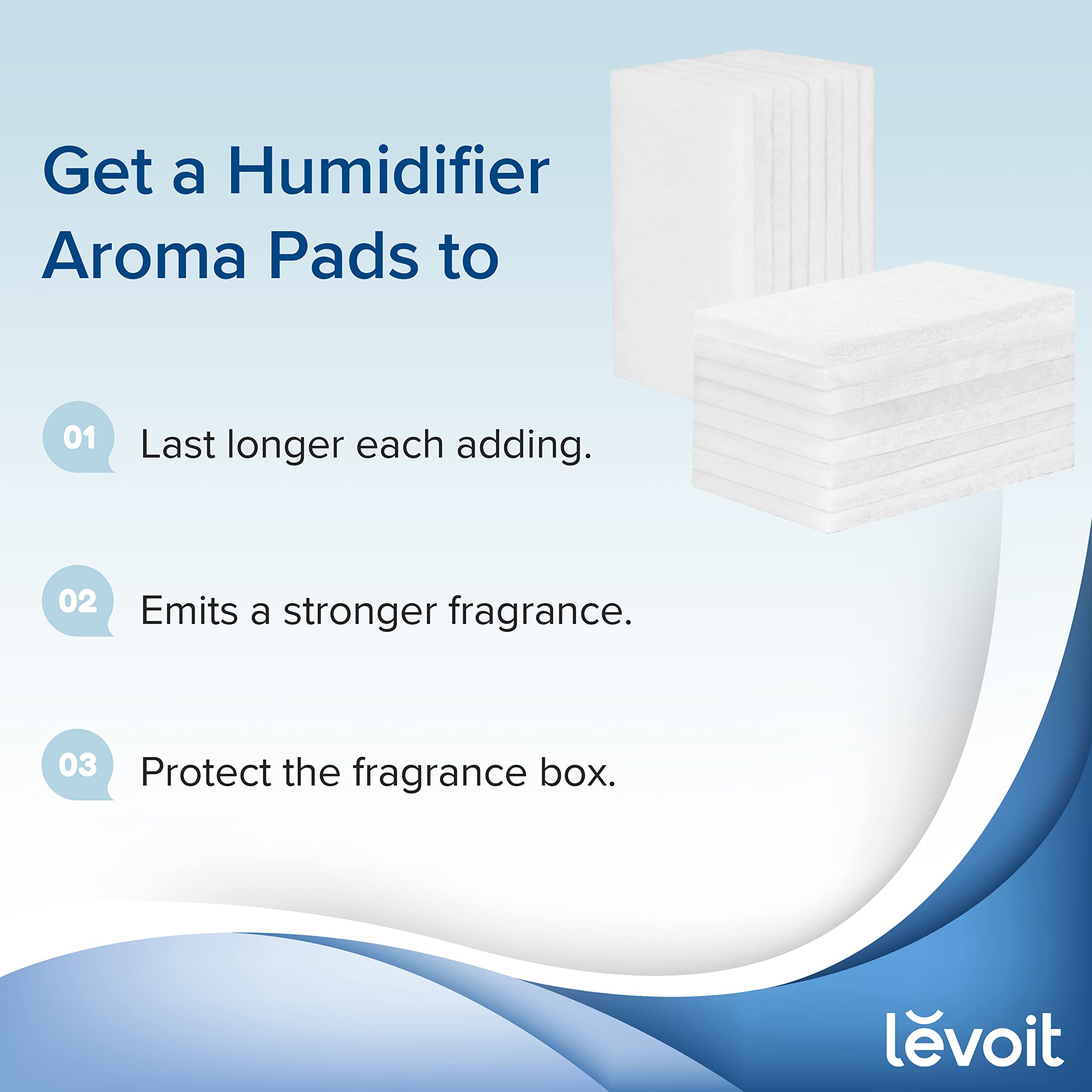 LEVOIT Humidifiers for Bedroom Large Room Home, (6L) & Aroma Pads 16 Pack, Humidifier Replacement Filters, Compatible with LV600S