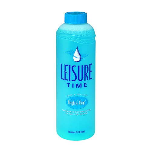 LEISURE TIME RENU2-02 Renew Non-Chlorine Shock for Spas and Hot Tubs, 2.2-Pounds, 2-Pack & A Bright and Clear Cleanser for Spas and Hot Tubs, 32 fl oz