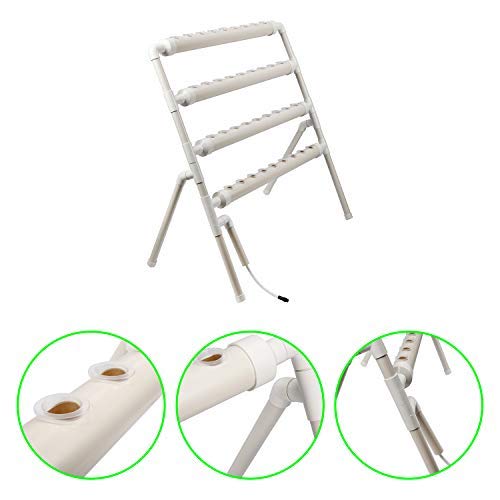 HYDDNice Hydroponic Grow Kit 4 Layers 36 Plant Sites Garden Planting System Hydroponic Growing System Water Culture Garden Plant System Garden Vegetable Planting Tool