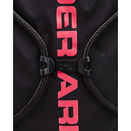 Under Armour Unisex-Adult Ozsee Sackpack , Black (008)/White , One Size Fits All