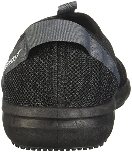 Speedo Men's Water Shoe Surfknit Pro, Black/White/Red, 10