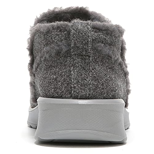 BZees Womens Glide Slip-On Ankle Boot Grey 5.5 M