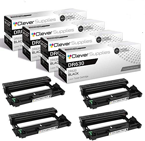 CS Compatible Drum Cartridge Replacement for Brother DR630 4 Pack