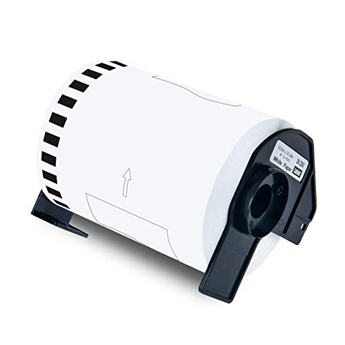 USUPERINK 20 Roll Multi-Function Label Compatible for Brother DK2243 DK-2243 4 inch x 100ft (102mm x 30.48m) Continuous Large White Paper Address Shipping Barcodes Direct Thermal Labels with Frame
