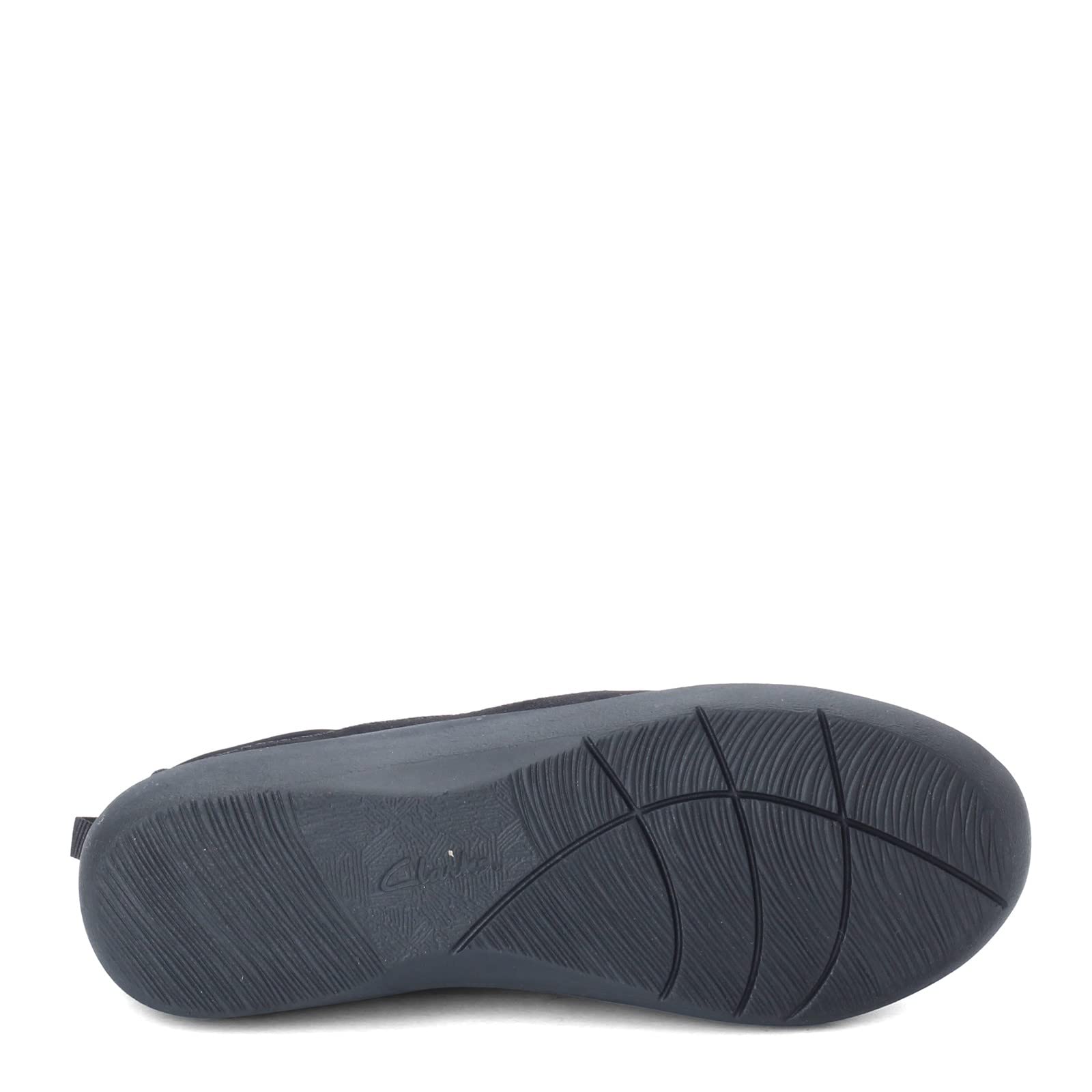 Clarks Women's CloudSteppers Sillian Paz Slip-On Loafer, Black Synthetic Nubuck, 5 M US
