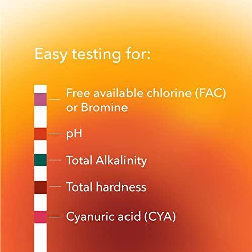 LEISURE TIME 45006A Spa & Hot Tub Test Strips for Chlorine and Bromine