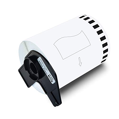 USUPERINK 20 Roll Multi-Function Label Compatible for Brother DK2243 DK-2243 4 inch x 100ft (102mm x 30.48m) Continuous Large White Paper Address Shipping Barcodes Direct Thermal Labels with Frame