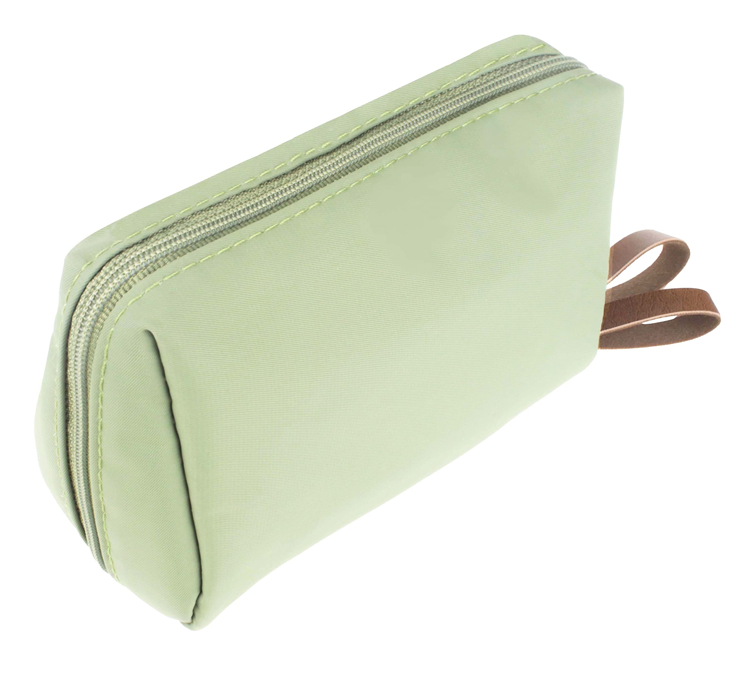 Kososuru Small Makeup Bag for Purse Portable Waterproof Cosmetic Bag Travel Makeup Pouch for Women (Green, Square)