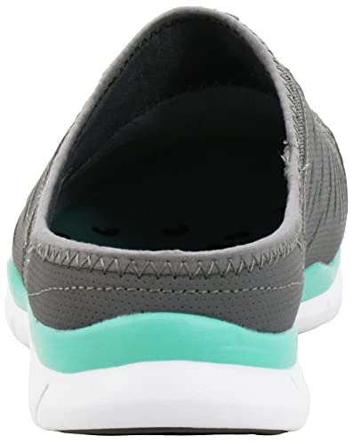 Skechers Sport Women's Gratis-No Limits Slip-On Mule Sneaker, Grey Mint, Grey Mint, 9 M US