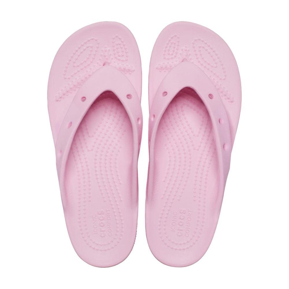 Crocs Women's Classic Flip Flops, Platform Sandals, Flamingo, Numeric_7