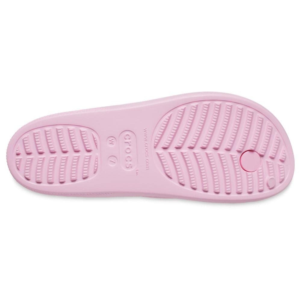 Crocs Women's Classic Flip Flops, Platform Sandals, Flamingo, Numeric_7