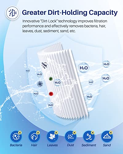 POOLPURE C-6430 Spa Filter Replaces 31489, PWK30, Filbur FC-3915, P/N0969601, 71825, 73178, 73250, 30 sq. ft. Hot Spring Spa Filter 3 Pack