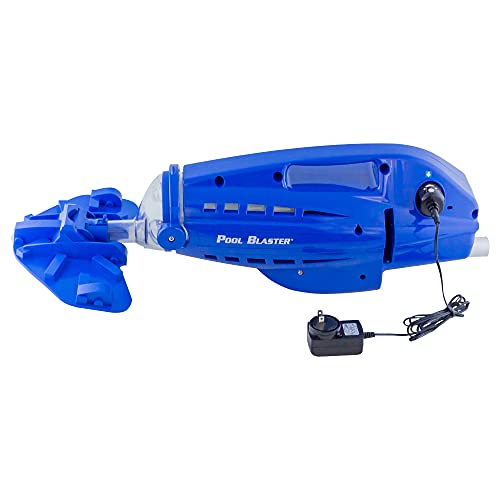POOL BLASTER Millennium Cordless Above Ground Pool Vacuum w/Pole Set, High Capacity, Strong Suction, Handheld Rechargeable Swimming Pool Cleaner for Inground Pools, Hoseless Pool Vac by Water Tech