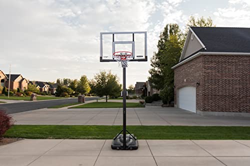 Lifetime 90061 Portable Basketball System, 52 Inch Shatterproof Backboard,Black