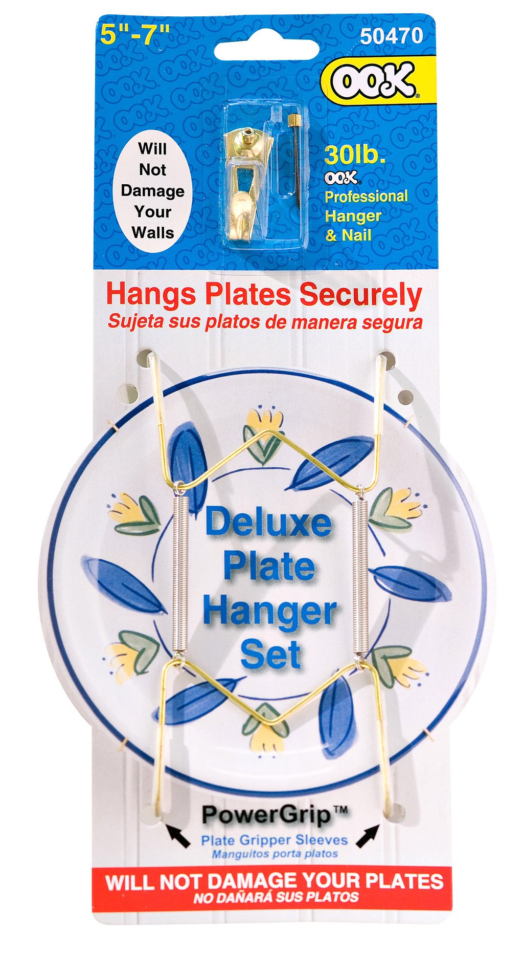 OOK 50470 533606 Professional Deluxe Plate Hanger, 5" to 7"