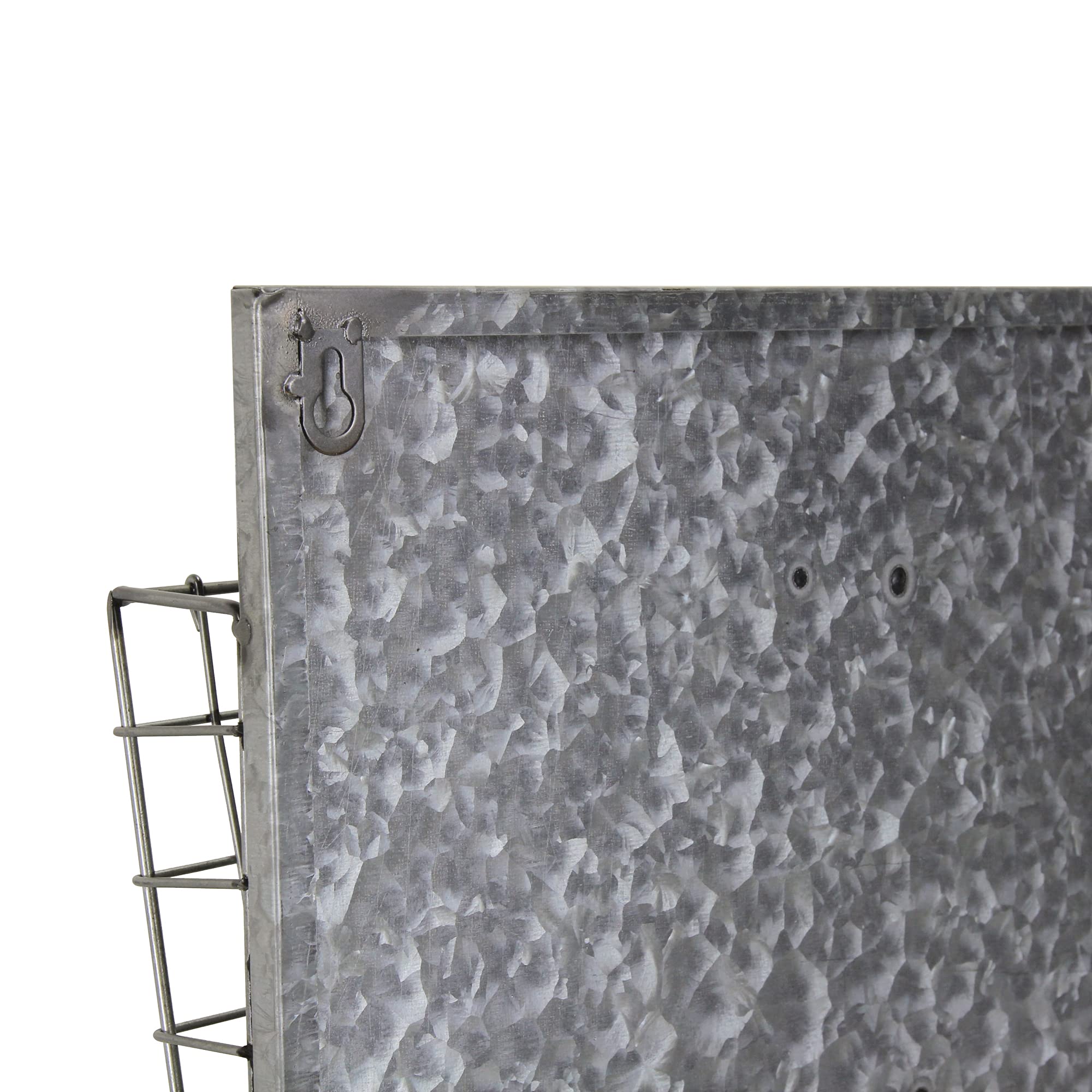 Cheung's FP-4037 Metal Wall Organizer with 4 Hooks and 3 Storage Slots