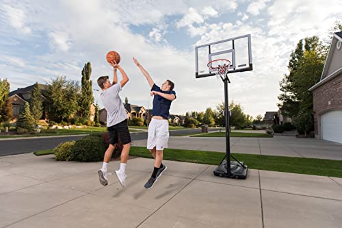 Lifetime 90061 Portable Basketball System, 52 Inch Shatterproof Backboard,Black