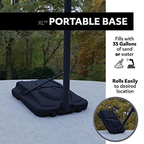 Lifetime 90061 Portable Basketball System, 52 Inch Shatterproof Backboard,Black