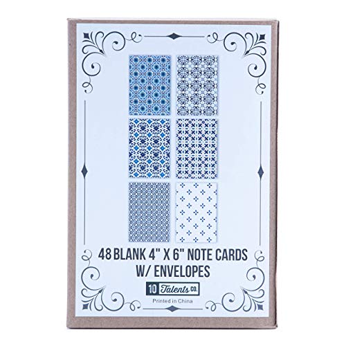 Blank Note Cards with Envelopes I 48 PACK - Blank Greeting Cards I Colorful Notecards and Envelopes Set for All Occasions Thank You Stationary, Ideal for Personal and Business Use, Premium Card Stock
