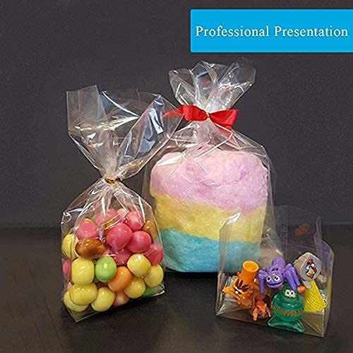 JOYIT 100' Long X 17.5β Wide Clear Cellophane Wrap Roll - 3 Mil Thicker Cellophane Roll, Clear Bags for Gifts Baskets Wrap, Flower Arts Crafts Food Treats Wrapping