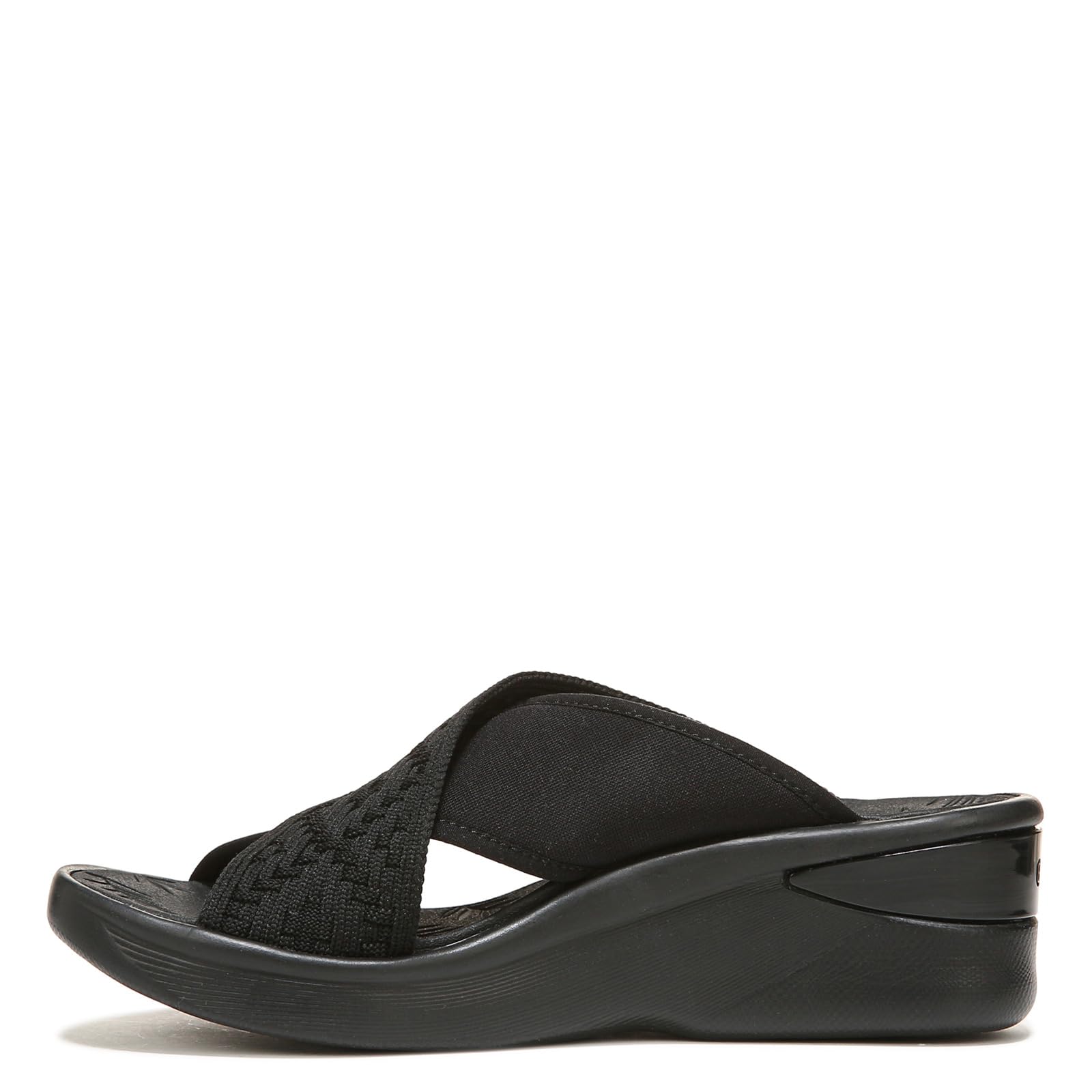 BZees Womens Sundance Slide Sandal Black 8 M