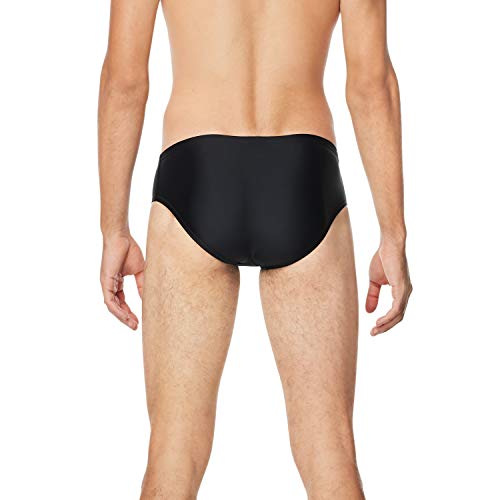 Speedo Men's Swimsuit Brief PowerFlex Eco Solid Adult, New Black, 32