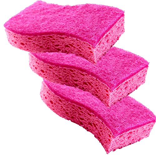 Scotch-Brite Brite Delicate Sponge, 3 Count (Pack of 8), Multi-Color