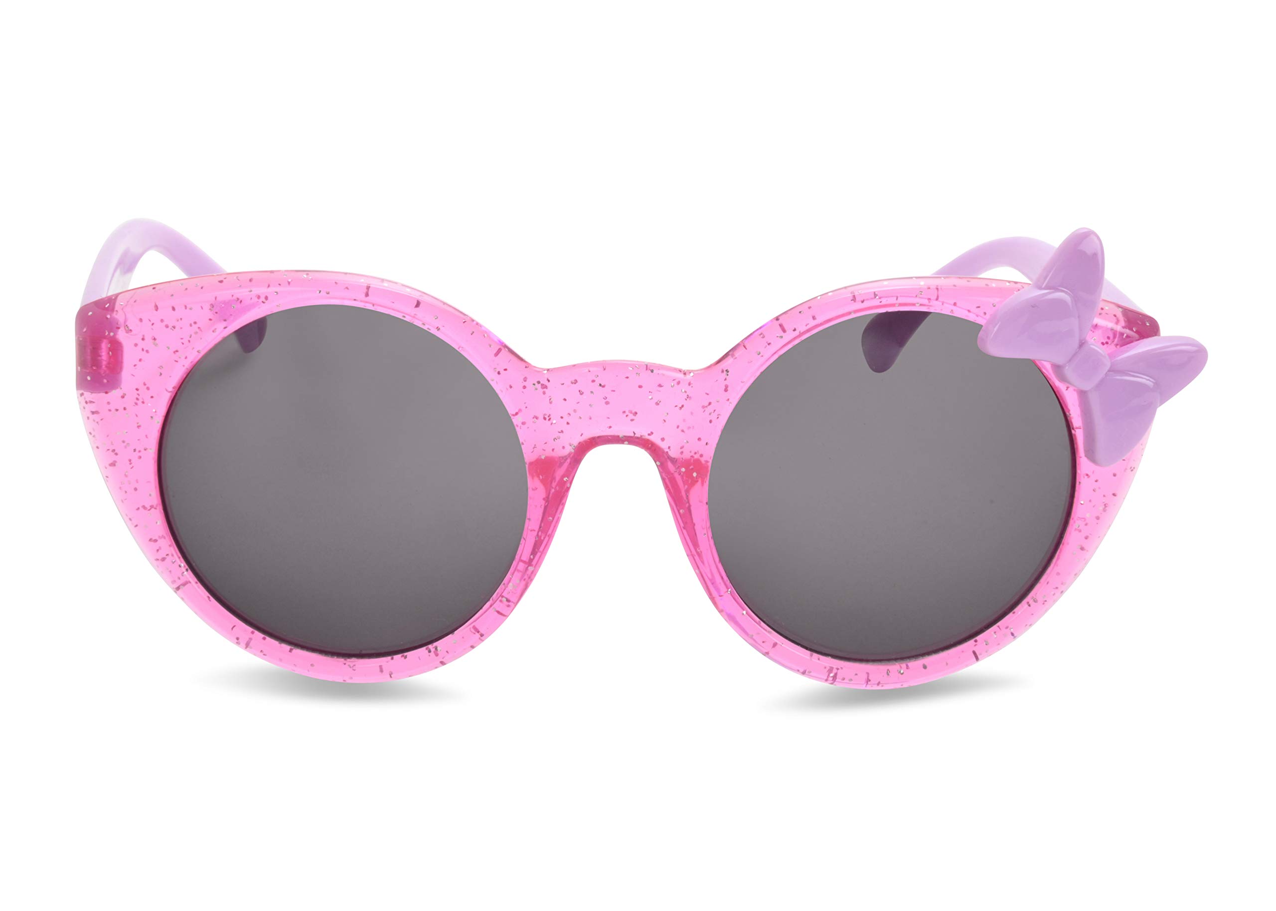 Minnie Mouse Girls Sunglasses for Kids Toddler Sunglasses with Kids Glasses Case (Purple)