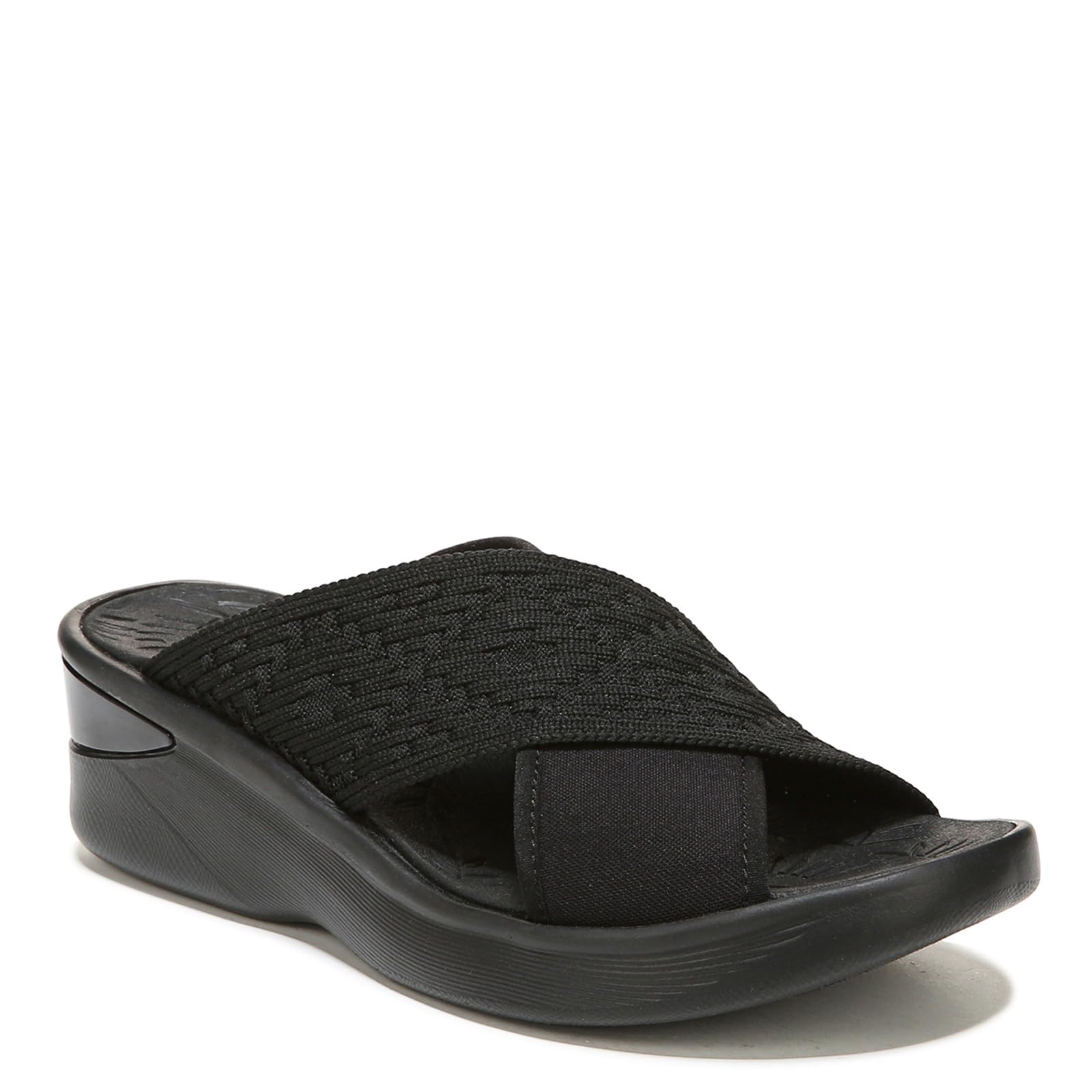 BZees Womens Sundance Slide Sandal Black 8 M