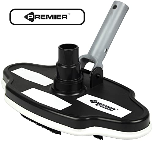 Poolmaster 27412 Deluxe Vinyl Liner Swimming Pool Vacuum, Premier Collection, Medium, Black