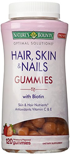 Nature's Bounty Optimal Solutions, Hair, Skin & Nails Gummies with Biotin