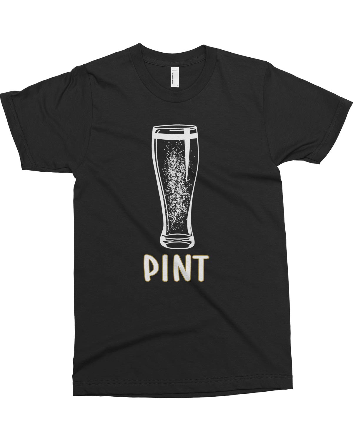 Threadrock Pint & Half Pint Infant Bodysuit & Men's T-Shirt Matching Set (Baby: 6M, Charcoal|Men's: XL, Charcoal)