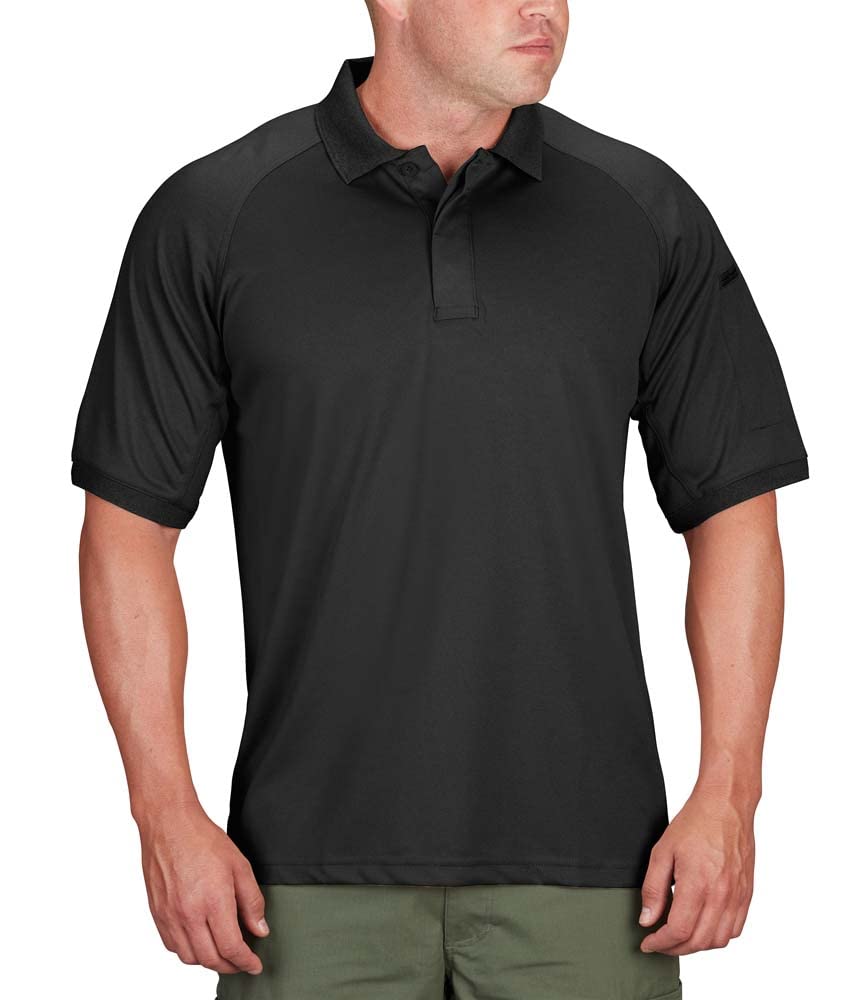 Propper Men's Snag Free Short Sleeve Polo, Black, Large