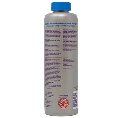 LEISURE TIME E5 Spa 56 Chlorinating Granules for Hot Tubs, 5 lbs & 12X1QT Enzyme Simple Care for Spas and Hot Tubs, 32 fl oz