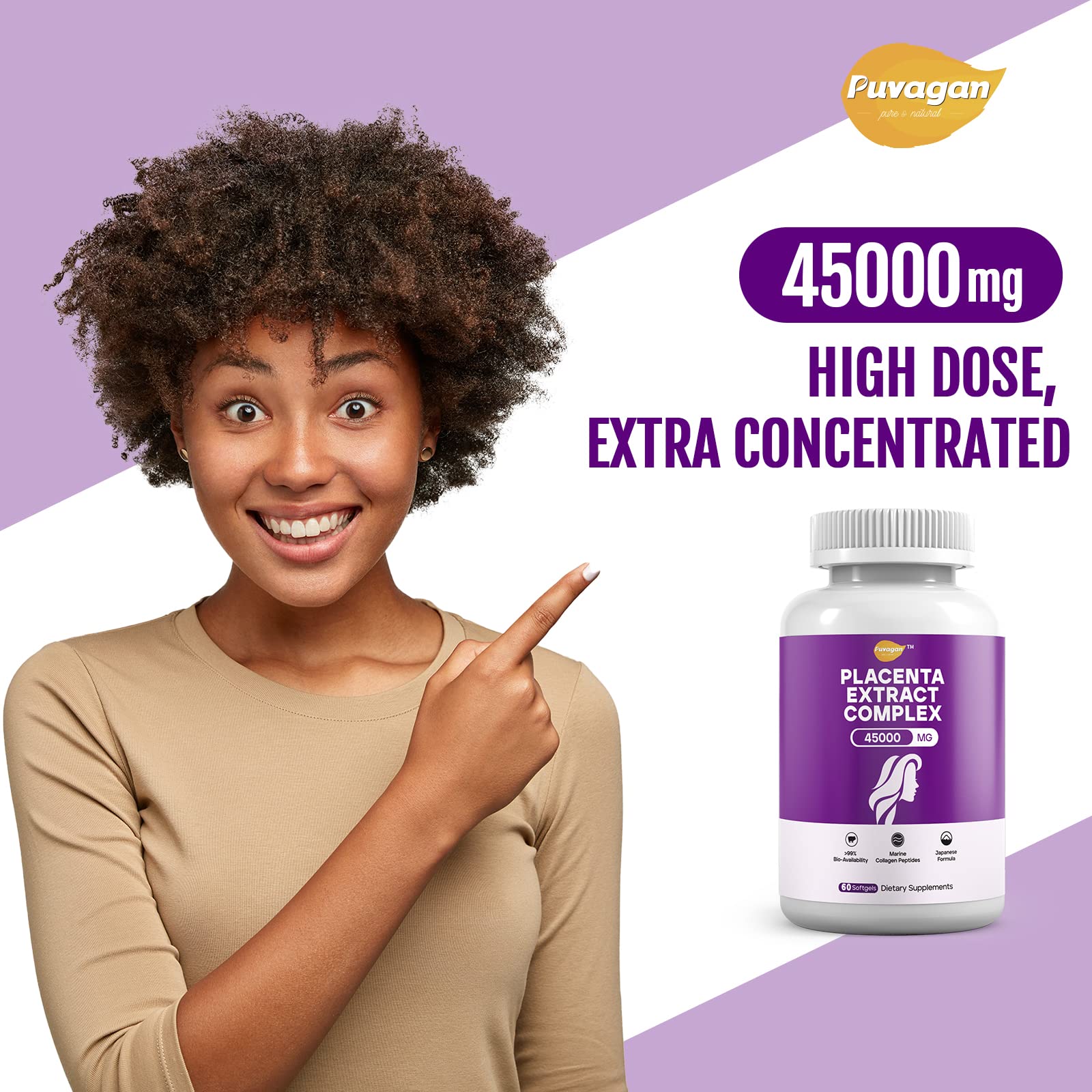 Pack of 2 [ 60 Days Supply ] Multi Collagen Plus Pills - Collagen Supplement to Support Hair, Skin, Nails, Joints, & Gut Health - Hydrolyzed Collagen Supplement