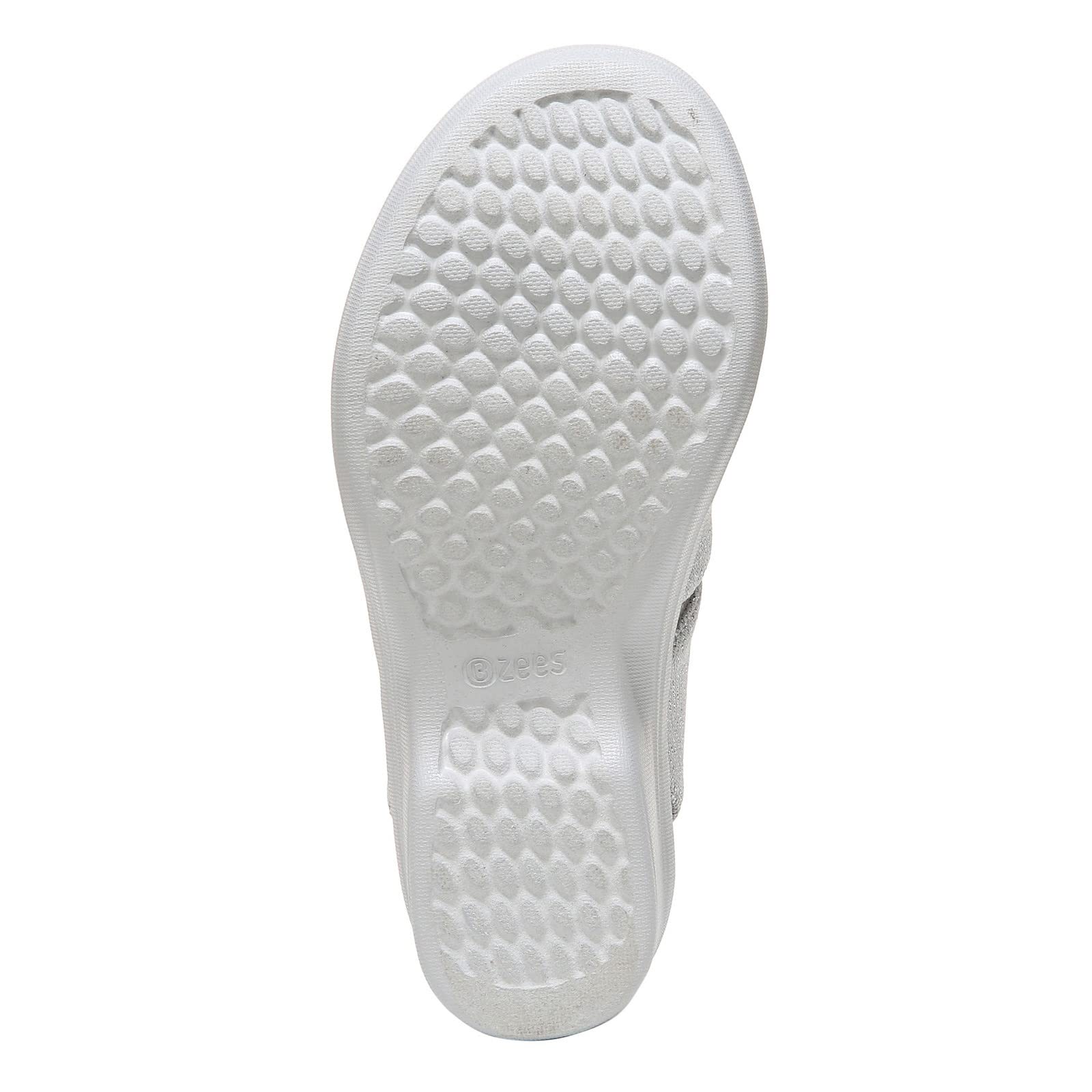 BZees Womens Finale Sandal, Silver Shimmer, 7.5 US