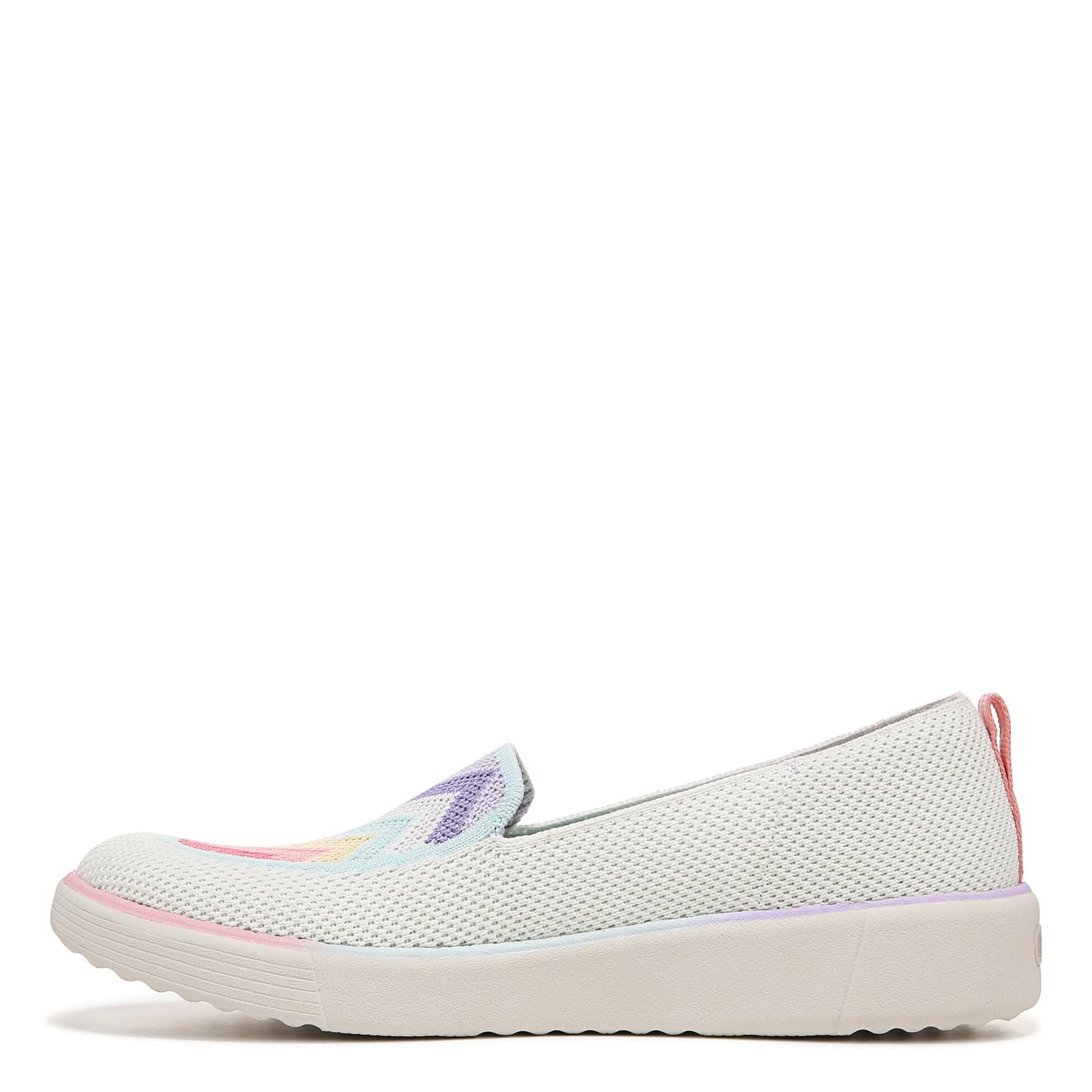 BZees Womens March On Moc Slip-on Loafer, White, 7.5 US