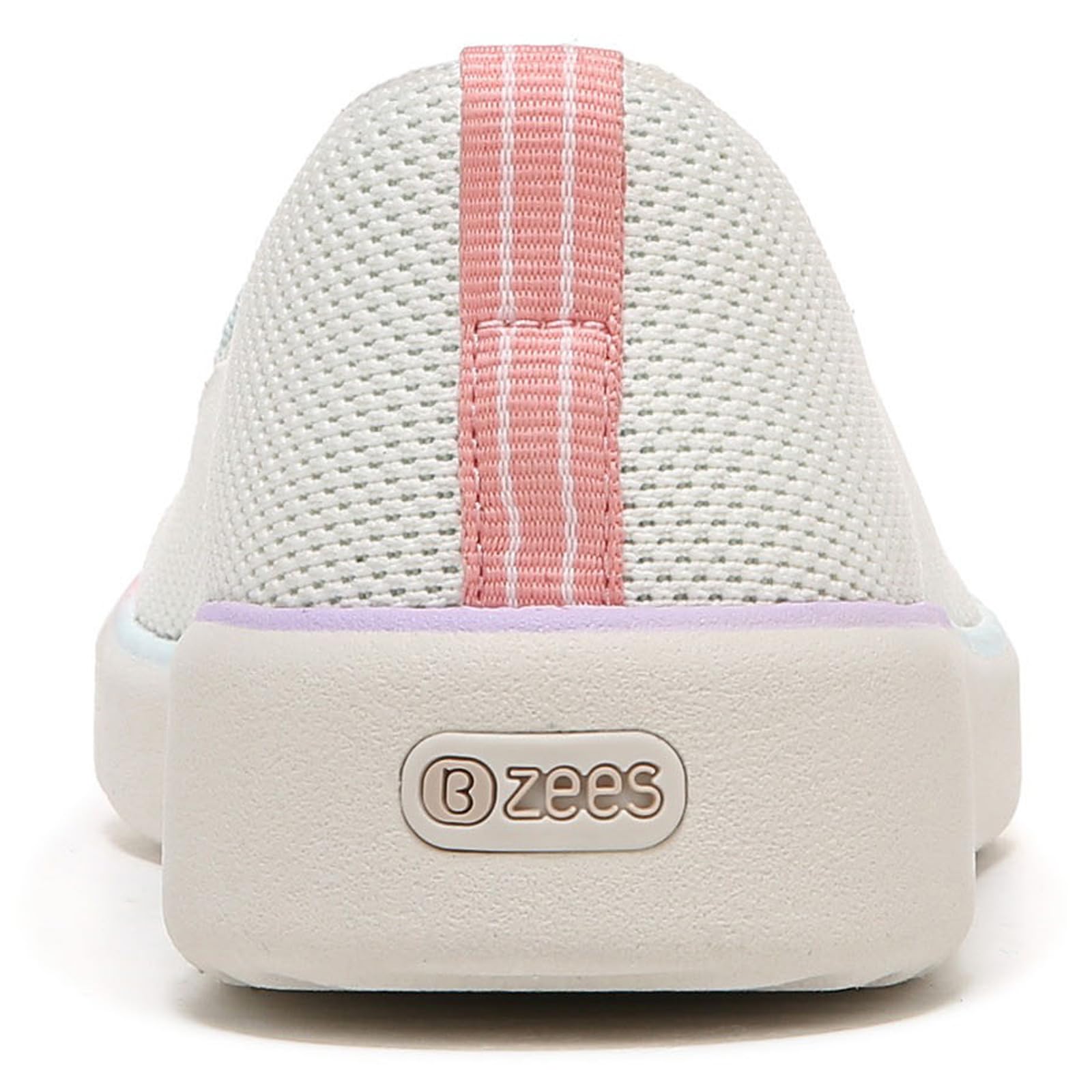 BZees Womens March On Moc Slip-on Loafer, White, 7.5 US