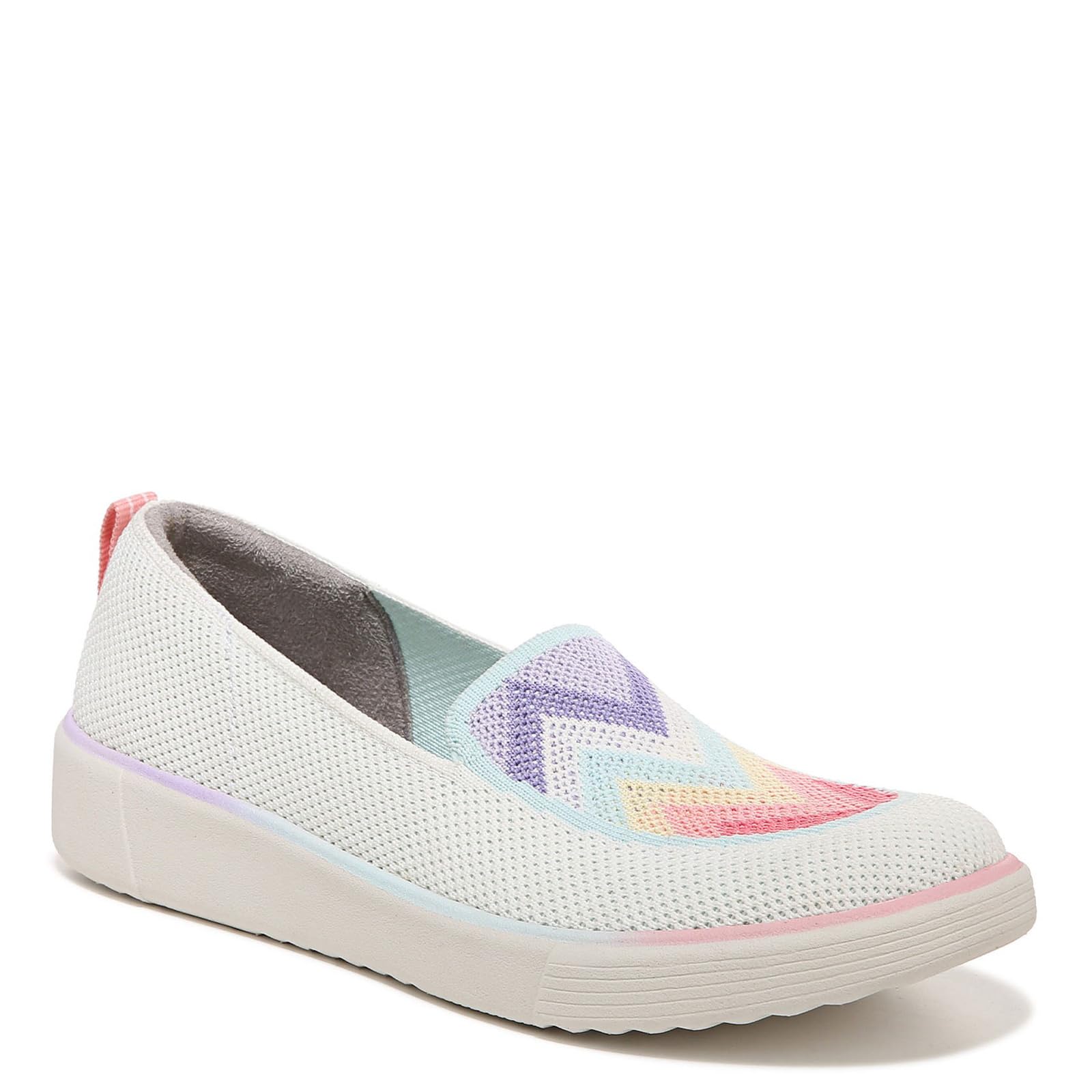 BZees Womens March On Moc Slip-on Loafer, White, 7.5 US