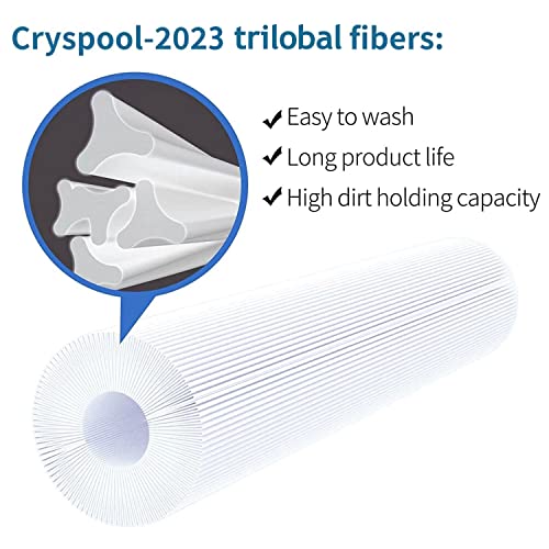 Cryspool Pool Filter Compatible with Hayward CX580XRE, SwimClear C3025, C3030, PA81, Unicel C-7483, Filbur FC-1225, 4 Pack