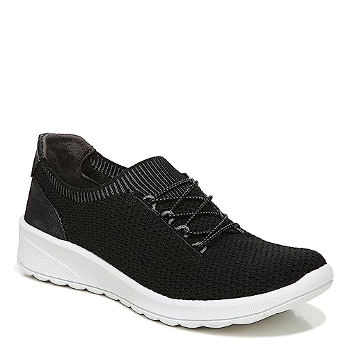 BZees Womens Gold Rush Slip-On Black Knit 10 M