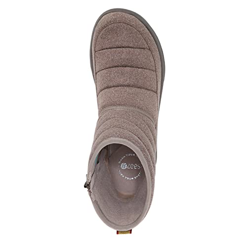 BZees Women's Glacier Ankle Boot, Taupe, 7.5 Wide