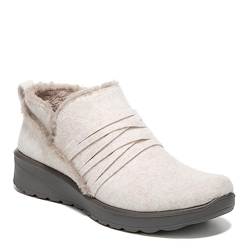 BZees Womens Glide Slip-On Ankle Boot Eggnog Flannel 5 M