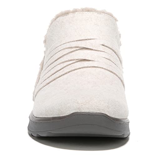 BZees Womens Glide Slip-On Ankle Boot Eggnog Flannel 5 M